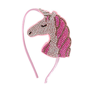 Bowbear Crystal Party Headband, Pink Unicorn