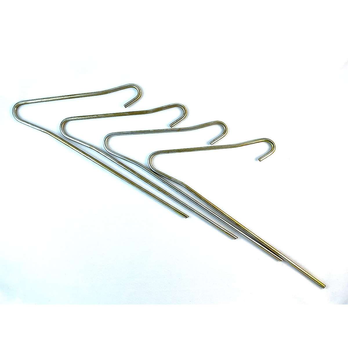 Cawood Anchor Medium Guy Line Anchor Corrosion Resistant Spring Steel for Awning Canopy Tarp Rain Fly (Pack of 4)