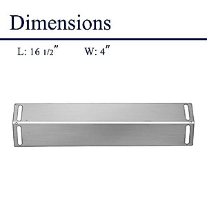 Folocy 16 1/2 Inch Grill Heat Plates Shield Burner Covers BBQ Gas Grill Replacement Parts, Heat Tent for Charbroil 463211513, 463211514, 463211512, BBQ Grillware GGPL-2100, GGPL2100, Smoke Canyon