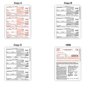 Office Depot® Brand 1099-NEC Laser Tax Forms, 4-Part, 3-Up, 8-1/2" x 11", Pack of 50 Form Sets