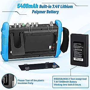 Wsdcam 7 Inch All in One IPS Touch Screen IP Camera Tester Security CCTV Tester Monitor with SDI/TVI/AHD/CVI/TDR/OPM/VFL/POE/4K H.265/1080p HDMI in&Out/Firmware Upgraded 9800MOVTSADH-Plus