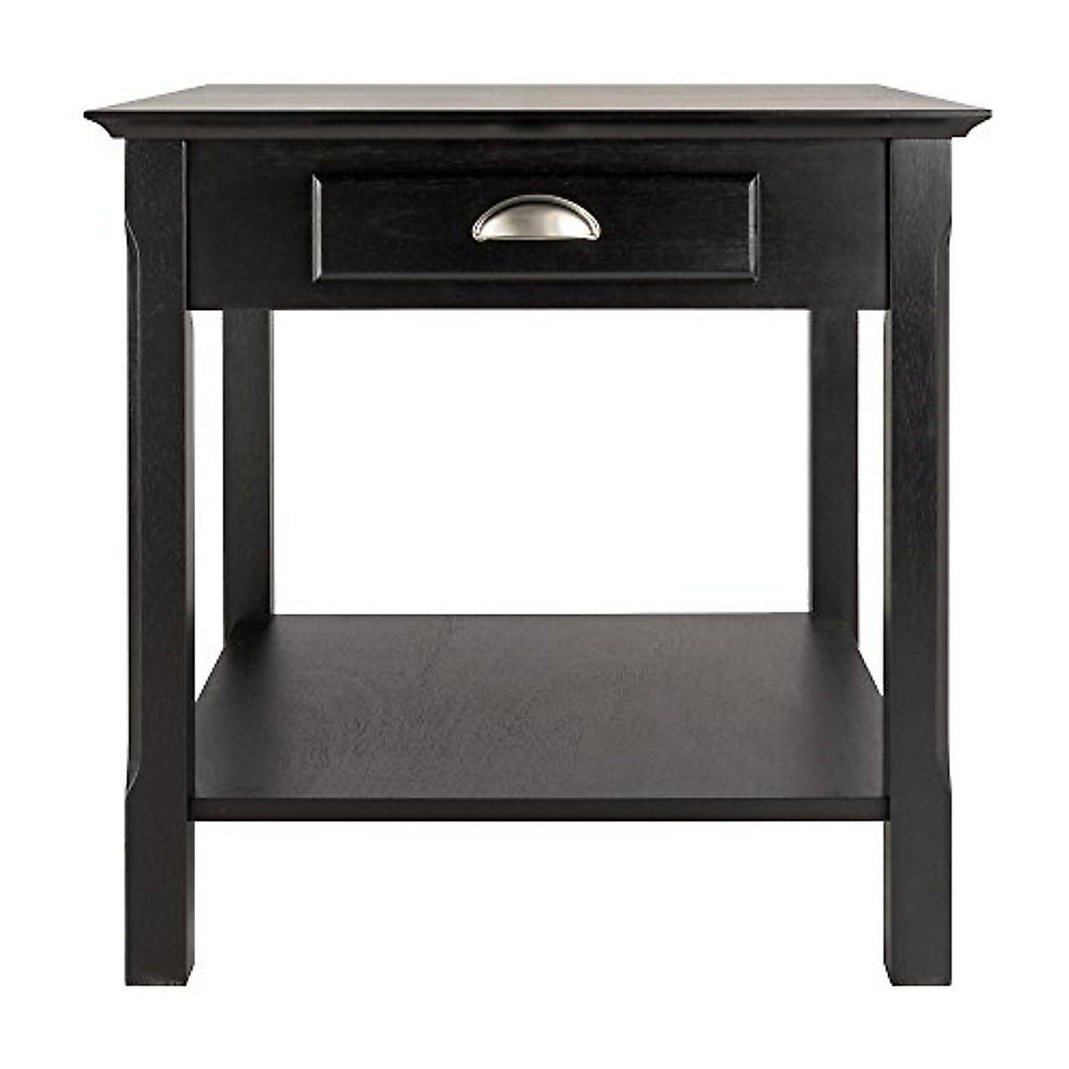 Winsome Wood Timber Occasional Table, Black, 21.97 x 21.97 x 22.05 inches