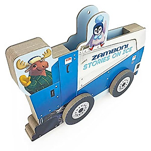 Zamboni Stories on Ice- Wheeled Board Book Set, 3-Book Gift Set With Rolling Truck Slipcase for Toddlers Ages 1-5 (Roll & Play Stories)