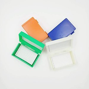 MUHWA 10-Place Microscope Slide Box Microslide Slide Box Pack of 4