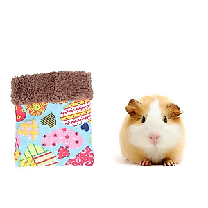 POPETPOP 3pcs Chinchilla Bedding Fleece Sleeping Bag Hamster Cage Bedding Guinea Pig Bed Pet Bed House Hamster Sleeping Bag Bed Linings Hug Cup Cotton Nest Mice Warm Mat Hamster House Bed