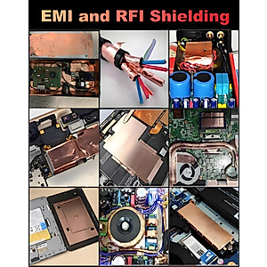 Copper Tape 1Inch x 50 Feet Double Conductive Metal Foil Adhesive Tape for EMI/RFI Shielding, DIY Crafts, Grounding, Stained Glass, Garden, Solder Paper Circuit, Guitar Interference Shield, Duct Wrap