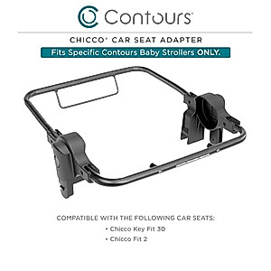 Contours Baby Infant Car Seat Adapter for Contours Strollers, Fits Chicco Infant Car Seats into Select Contours Baby Strollers (Not Compatible with Other Stroller Brands)