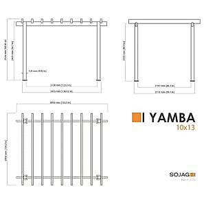 Sojag Yamba 10 ft. x 13 ft. Pergola