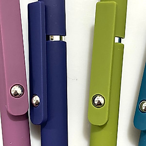 sencoo 5 pack Blue Gel Pens Quick Dry Ink Pens Fine Point Retractable Roller Ball Pens 0.5 mm Smooth Writing Pens Cute Pens Aesthetic pens for School Office Home Diary Gift Pens (Blue)