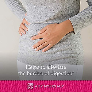 Amy Myers MD Digestive Enzymes for Digestion Aid - 19 Enzymes for Gut Health, Bloating & Stomach Issues - DPP-IV Protease Amylase Lipase Lactase Sucrase - Break down protein carb sugar fiber 120 Caps