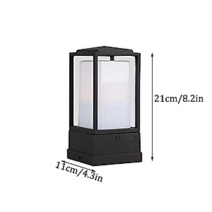 MODEBHD Waterproof Simple Modern Outdoor Table Lamp Floor Lamp Villa Garden Landscape Lantern Lawn Bollard Lamp E27 Decoration Illumination Street Post Light Column Lamps