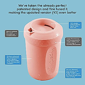 HyperChiller EBC-1023RG 2-Pack Patented Coffee Beverage Cooler, Ready in One Minute, Reusable for Iced Tea, Wine, Spirits, Alcohol, Juice, 12.5 OZ, Rose Gold