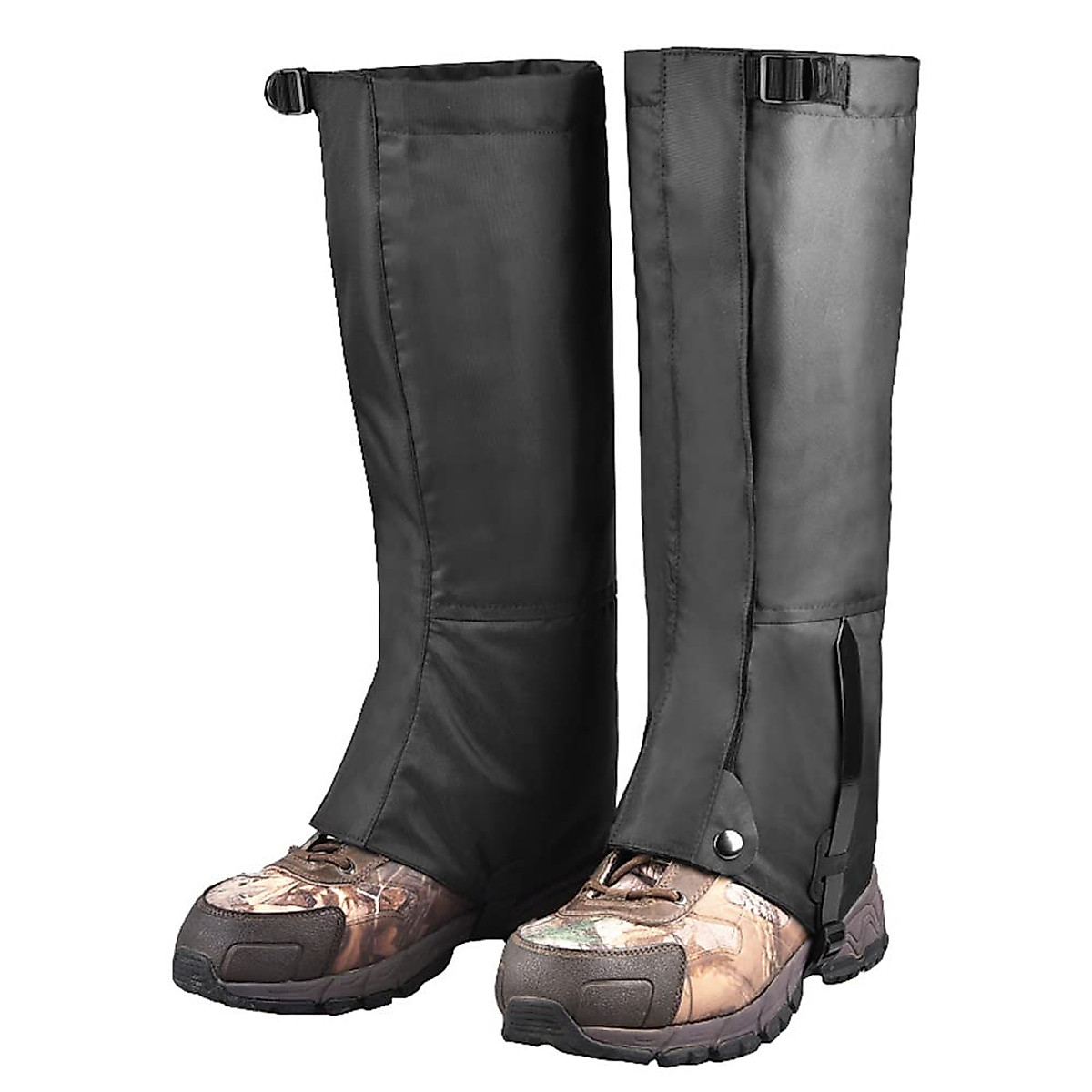 Doorslay Leg Gaiters with Waterproof and Adjustable Snow Boot Gaiters for Outdoor Hunting Skiing Motorcycle Camping Running Hiking