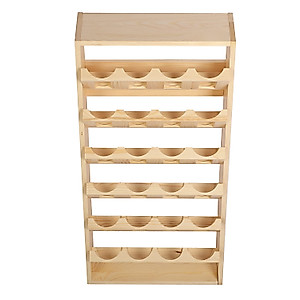 MYOYAY 24 Can Spray Paint Can Storage Holder 6-Tier Wooden Wall Mount Can Rack Aerosol Spray Can Organizer Spray Bottle Holder for Garage and Craft Workroom 14.2" L x 5" W x 30" H