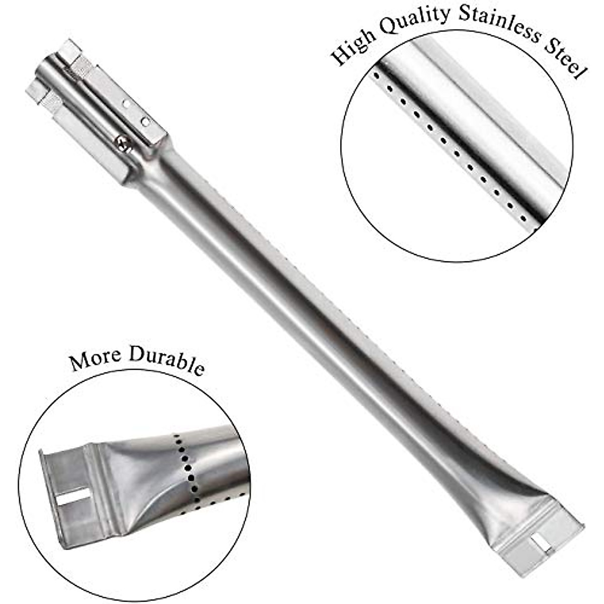 Hisencn Repair kit Gas Grill Burner, Heat Plate Deflector, Crossover Tube Replacement for Char-Broil Classic 280 2-Burner, 360 3-Burner, 405 4-Burner Liquid Propane, G320-0200-W1, G215-0203-W