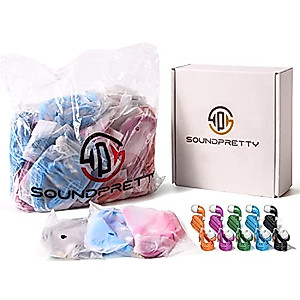 SP SOUNDPRETTY Kids Earbuds with Microphone 30 Pack, Bulk Earphones Headphones with Microphone Stereo Disposable Earbuds for Kids Students Classroom Schools