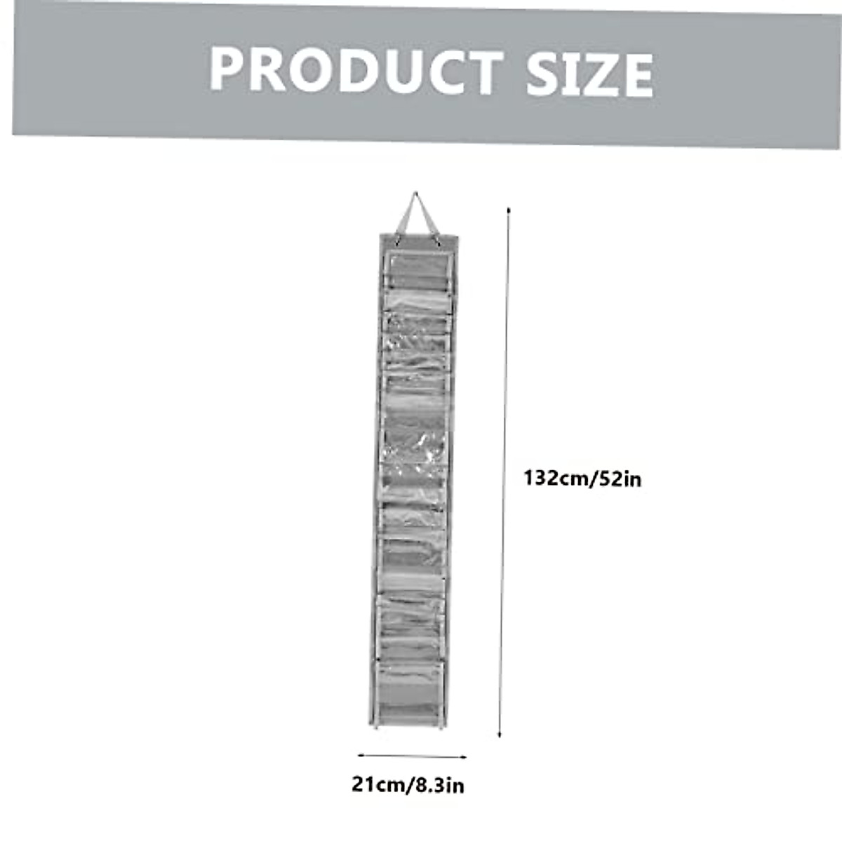 COHEALI Roll Vinyl Roll Wall Mount Organizer Wall Mount Clothes Rack Portable Clothes Rack Vinyl Organizer Pouch Vinyl Rolls Storage Rack Wall Vinyl Roll Holder Oxford Cloth Grey Dog Gift