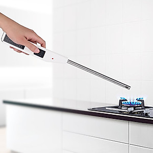 Fdit Electronic Kitchen Gas Stove Lighter Oven BBQ Candle Safety Ignitor Home Kitchen Outdoor Camping Picnic Use(Black)