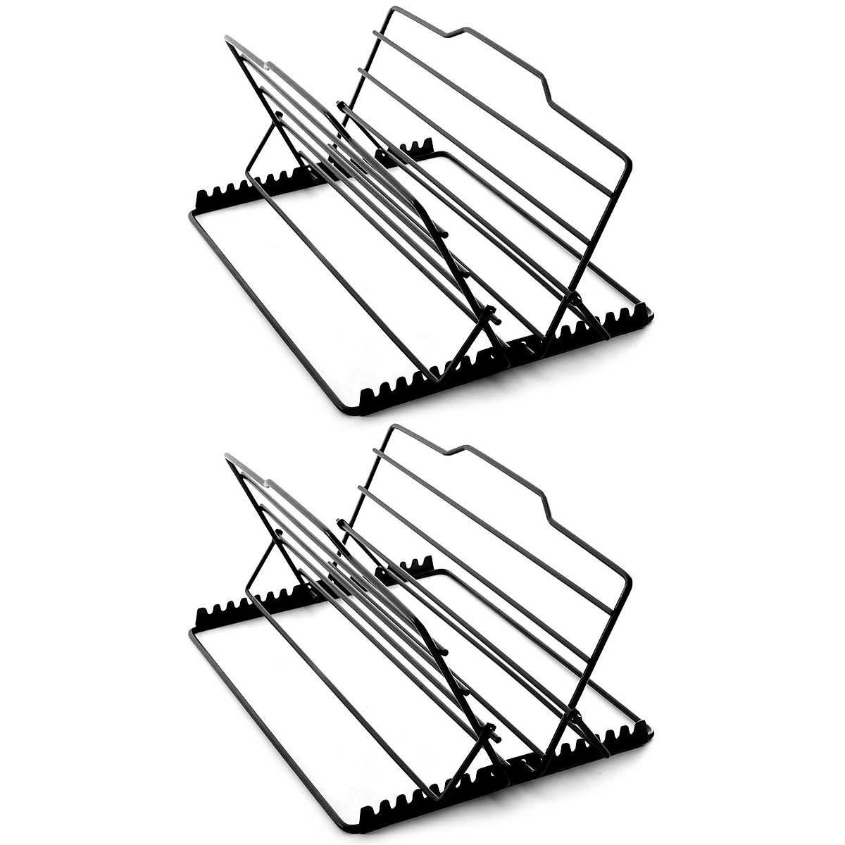 Norpro Nonstick Adjustable Roasting Rack Heavy Duty | Adjust to 7 positions | 2-Count