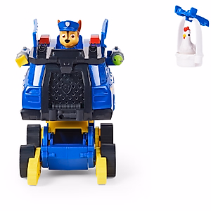 Paw Patrol, Chase Rise and Rescue Transforming Toy Car with Action Figures and Accessories, Kids Toys for Ages 3 and up