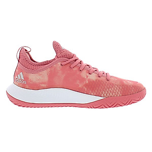 adidas Women's Defiant Generation Tennis Shoe, Hazy Rose/Acid Orange/Cream White, 8.5