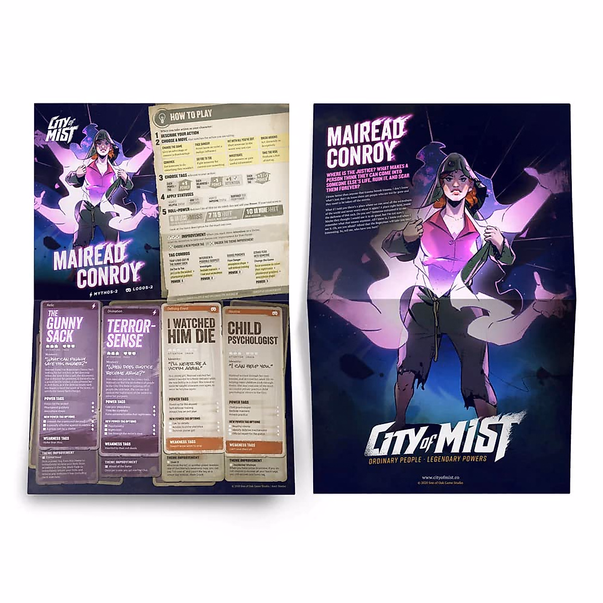 City of Mist Role-Playing Game Character Folio Pack