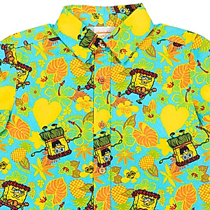Spongebob Squarepants Toddler Boys Matching Family Hawaiian Button Down Shirt Boys 5T
