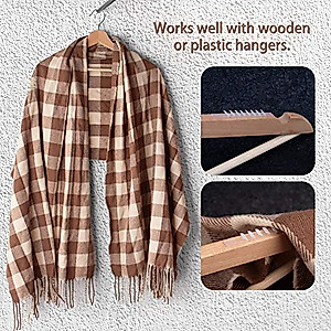 Azure Zone, 100 Pack Non-Slip Clear Rubber Hanger Grips Clothing Hanger Strips Adhesive Backing (2.76" x 0.24")