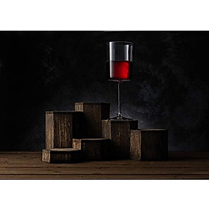 JoyJolt Claire 14oz Red Wine Glass Set. Large Wine Glasses Set of 2 Crystal Wine Glasses. Elegant Wide Rim Stemware - Modern Wine Glasses with Stem. Stemmed Wine Glasses for Unique Wine Glasses Gifts