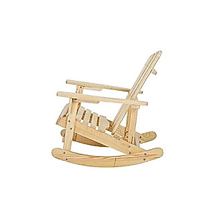 Outdoor Wood Rocker (Natural)