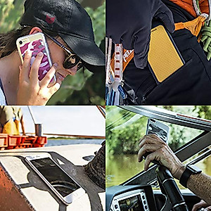 Non-Abrasive Cell Phone Grip by CatTongue - 2.25” x 4” Non Slip Grip for Smartphones Compatible with iPhone and Android, Universal Grip with No Added Bulk (Kitty Cat, Midnight)