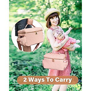 Bag Pump Storage Bag Compatible with with Spectra S1 S2 Gold, Breast Pump Carrying Case,EliteMom Breast Pump Tote Bag with cooler & Strap