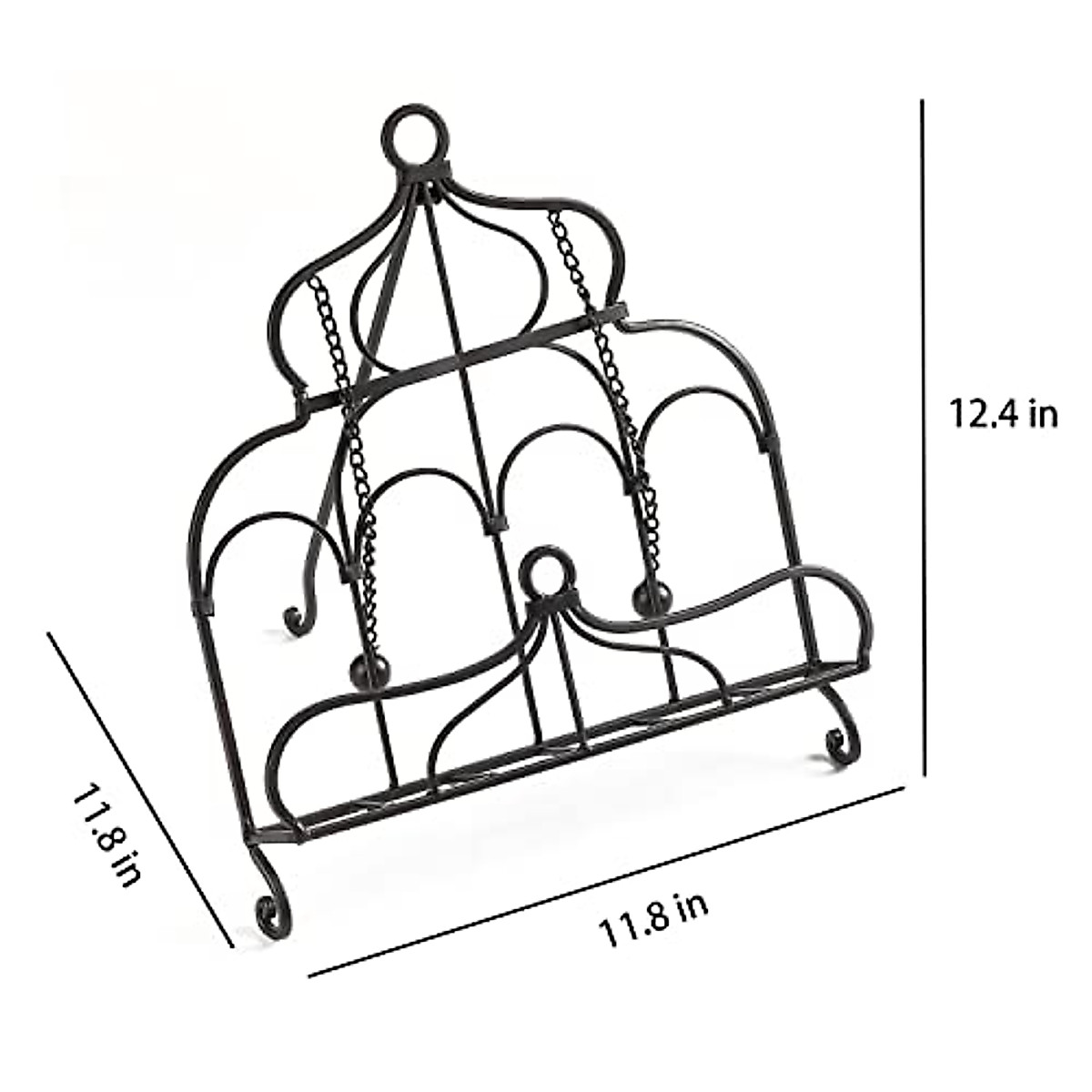 MOCOME Metal Recipe Book Stand Clearance Cookbook Holder for Kitchen (Palace Style)