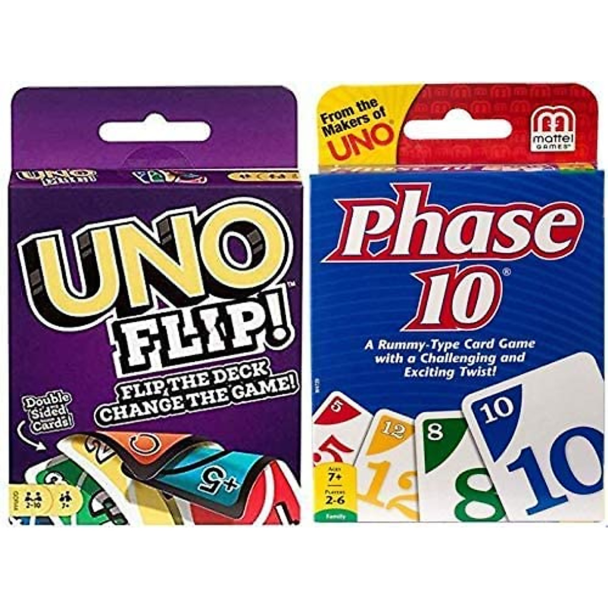 Unos Phase 10 And Uno Flip Two Pack