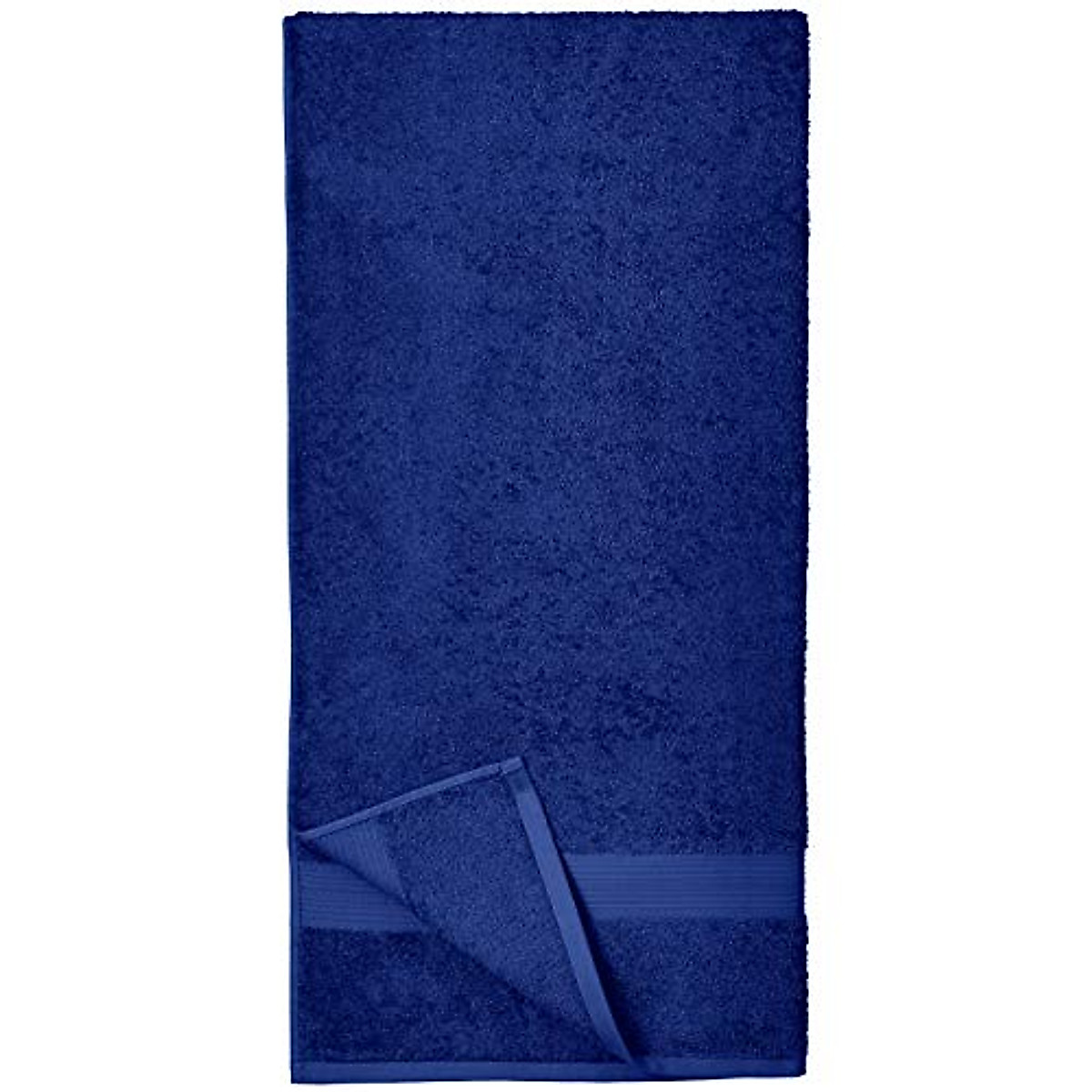 Amazon Basics Fade-Resistant Cotton Bath Sheet - 2-Pack, Navy Blue
