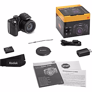 Kodak PIXPRO AZ425 Digital Camera Bundle with 32GB Memory Card, Camera Case (Black), Battery, Charger, USB Card Reader, Table Tripod, Accessories (Black)