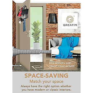 12 Pack Door Stoppers, Extended from 3-Inch to 4inch Spring Door Stop with Rubber Bumper Tips, Prevents Wall &Door Damage, Satin Nickel Finish (Silver)…