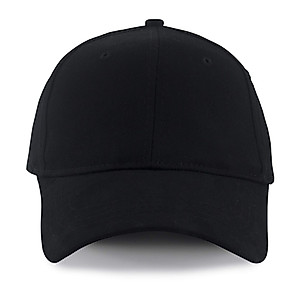 Muryobao Womens Ponytail Baseball Cap Messy High Bun Ponycap Adjustable Snapback Summer Sun Hat Plain Trucker Dad Hat Cotton Black