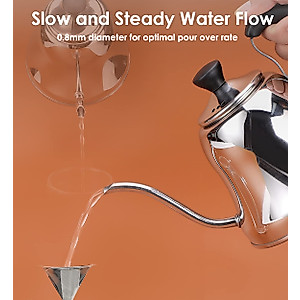 Chefbar Tea Kettle for Stovetop, 2.5 Liter Whistling Tea Kettle & Tea Kettle for Stovetop Gooseneck Pour Over Coffee Kettle