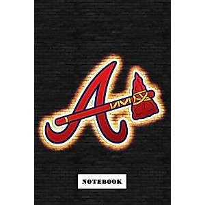 Notebook : Atlanta Braves Lined Notebook Journal 102 Pages - Independence Day Gift Types #2