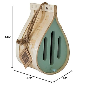 Wildlife World Dew Drop Butterfly House Garden Habitat - Wooden Nest for Bugs, Butterflies, Moths & Lacewings