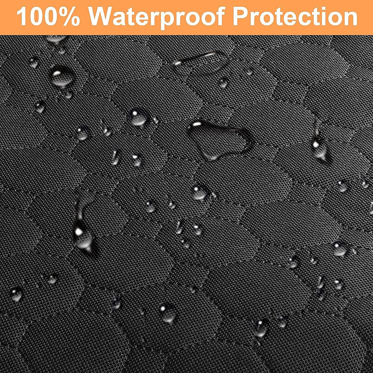 Mancro SUV Cargo Liner for Dogs, Water-Resistant Dog Seat Cover for SUV with Bumper Flap Protector, Sturdy Non-Slip Polyester Pet Trunk Cargo Cover for Vehicles, Vans, Universal Fit (84” L x 54” W)