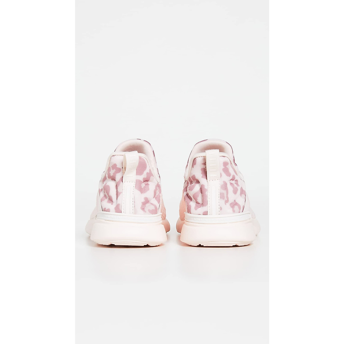 APL: Athletic Propulsion Labs Women's Techloom Tracer Sneakers, Creme/Beachwood/Leopard, Print, Pink, 7.5 Medium US