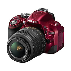 Nikon D5200 CMOS DSLR with 18-55mm f/3.5-5.6 AF-S NIKKOR Zoom Lens (Red) (Discontinued by Manufacturer)