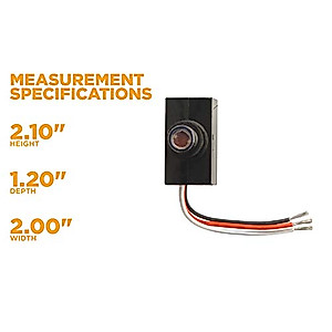 Woods 59408WD Outdoor Hard-Wired Post Eye Light Control with Photocell Light Sensor