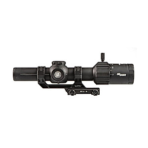 SIG SAUER Tango-MSR LPVO 1-6X24mm Waterproof Fog-Proof Rugged Tactical Hunting Rifle Scope | Second Focal Plane/F2 | Illuminated MSR BDC-6 Reticle, Black