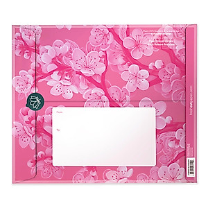 Freshcut Paper Pop Up Cards, Cherry Blossoms, 12 inch Life Sized Forever Flower Bouquet 3D Popup Greeting Cards with Note Card and Envelope - Cherry Blossoms