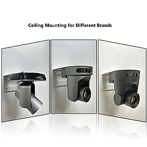 Jinwelry PTZ Camera Wall Mount Bracket, White Color Solid Metal PTZ Camera Mounting Bracket for All The Brands of PTZ Cameras Like AVKANS, SMTAV, PRISUAL PTZ Cameras.