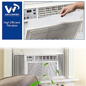 Wintcomfort Room Air Conditioner Filter Replacement, 24" x 15" x 1/4" for Window Air Conditioning Unit, Cut-to-fit Window AC Filters