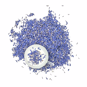 Pure Blue Cornflower Petals - 100% Natural Centaurea cyanus - Dried, Grown in Germany Herbal Cornflower Flowers for Cupcakes, Lattes, Tea Blends, Bath Products, Gifts, Crafts